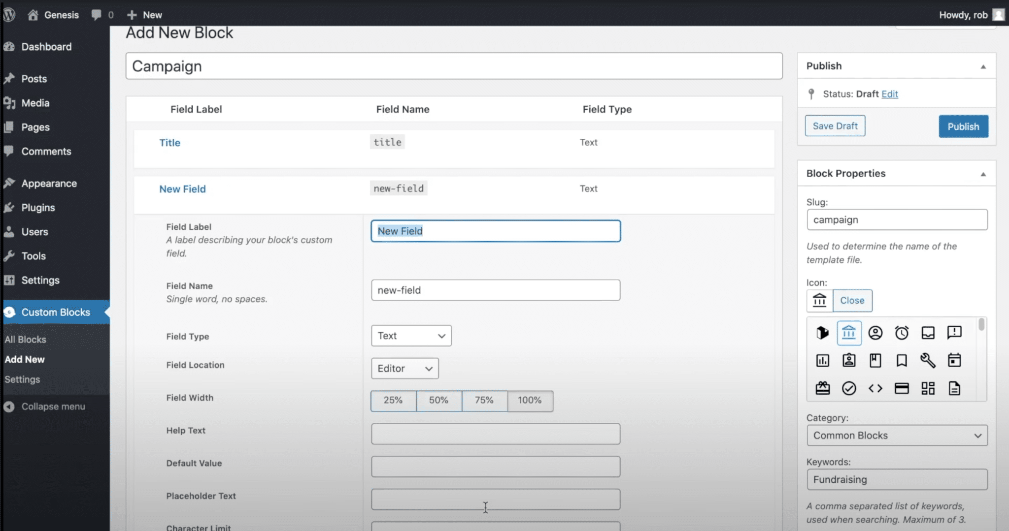 Announcing, Genesis Custom Blocks