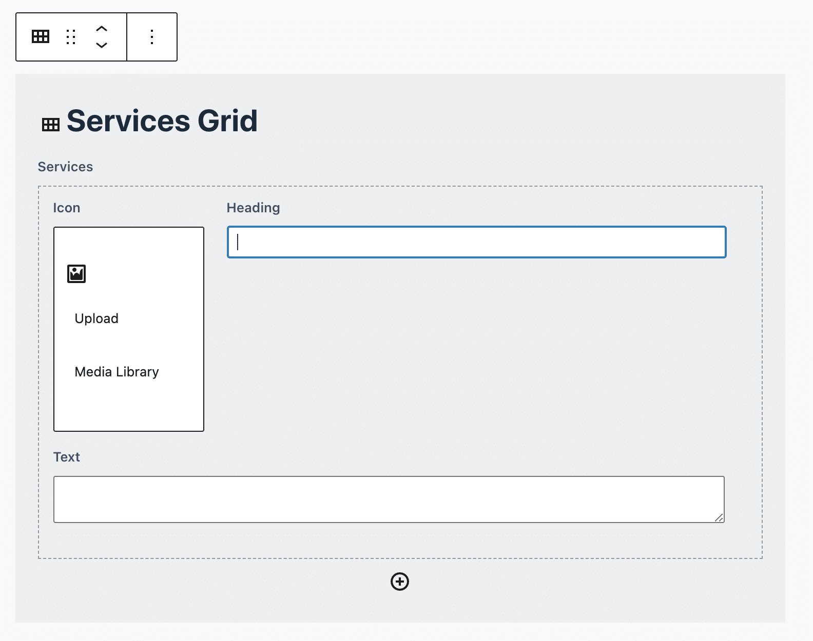How to use the Repeater Field to build a Services Grid custom block